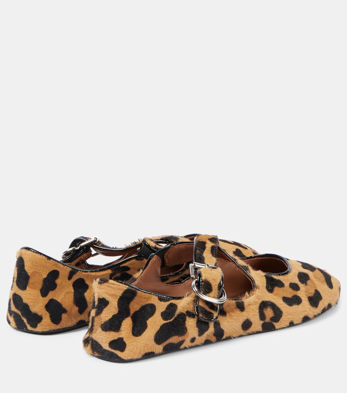Alaïa Leopard-print ballet flats ALAÏA