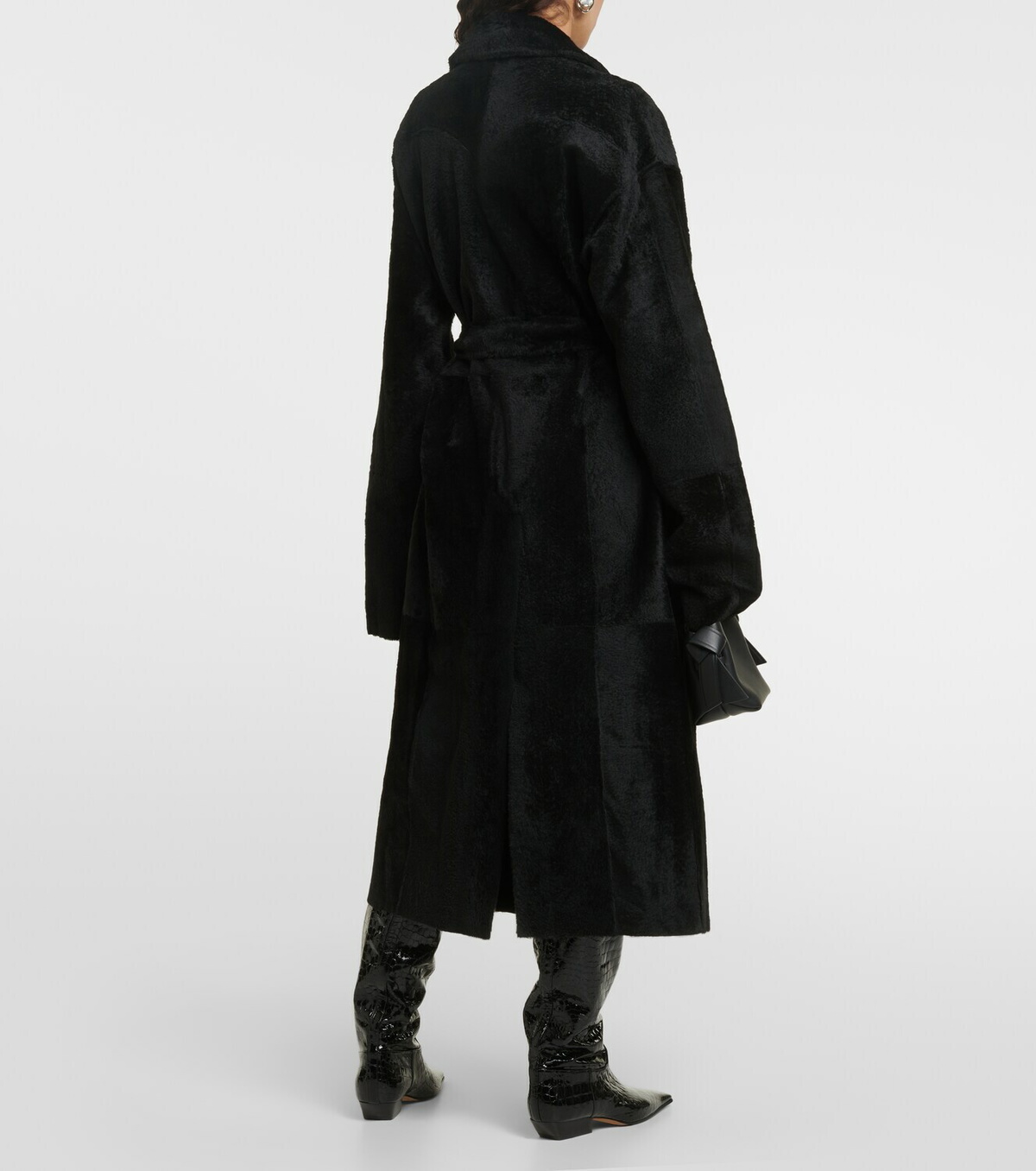 Dodo Bar Or Shon belted shearling coat Dodo Bar Or