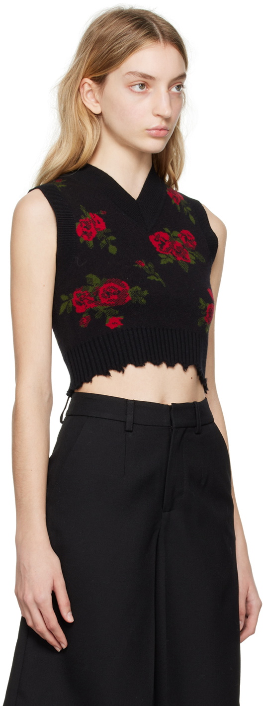 Shushu/Tong Black Rose Vest Shushu/Tong