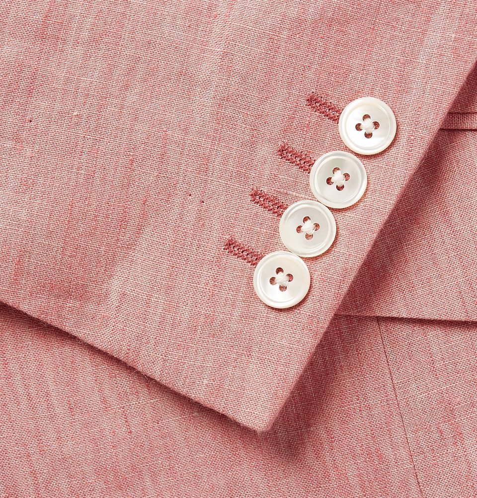 Richard James - Coral Seishen Slim-Fit Linen Suit Jacket - Coral ...