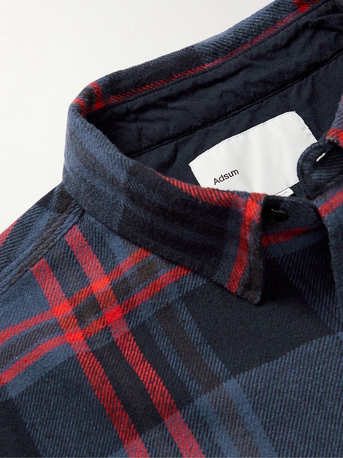Adsum - Checked Cotton-Flannel Shirt - Blue Adsum