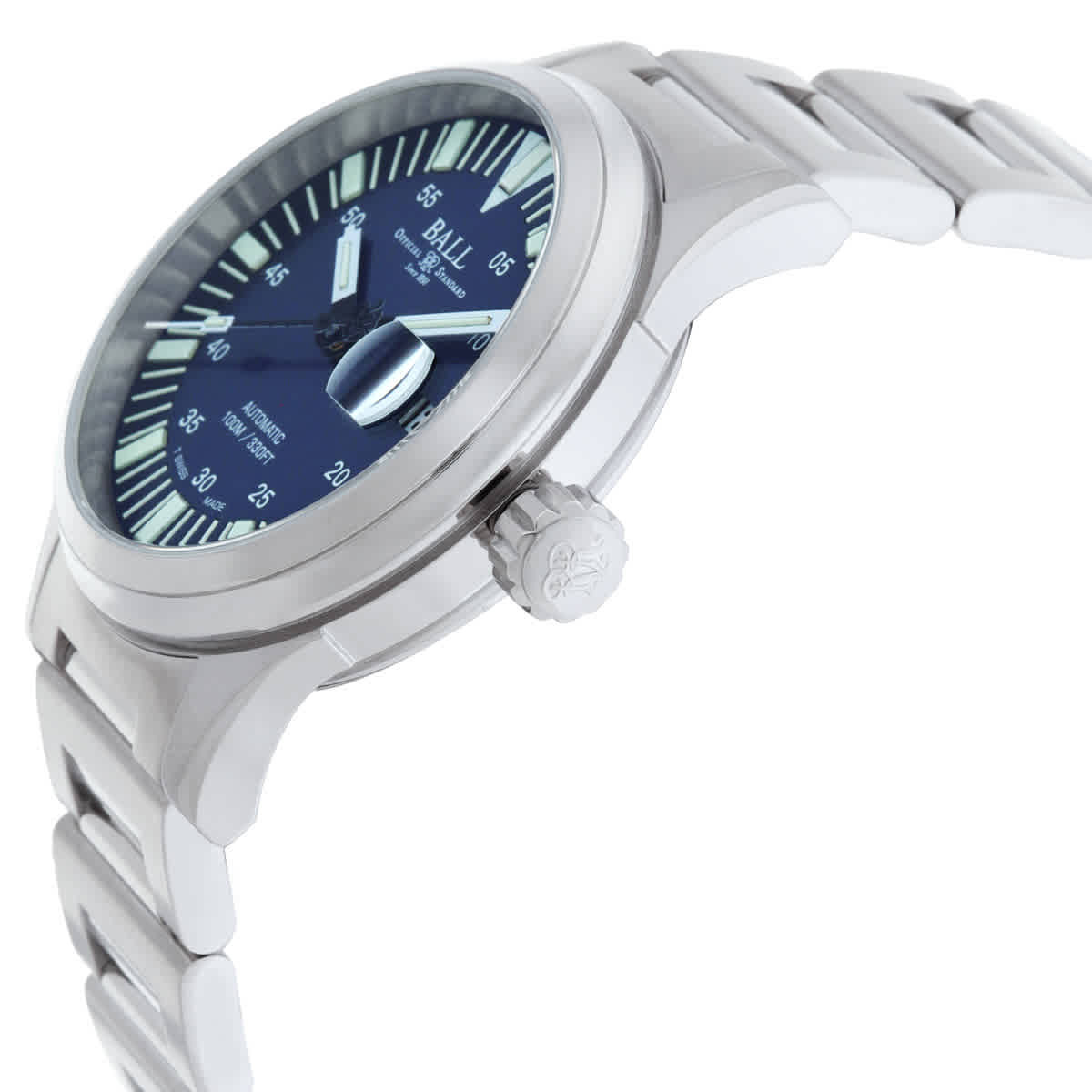 Ball Fireman Night Train III Automatic Blue Dial Mens Watch NM2188C-S18 ...