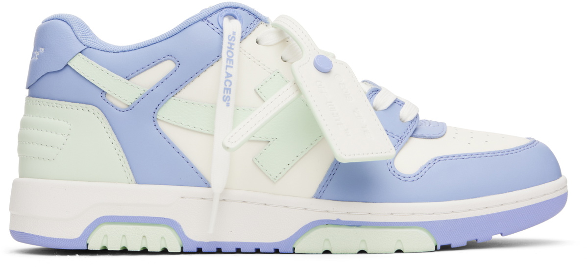 Off-White Blue & Off-White Out Of Office Tricolor Sneakers Off-White