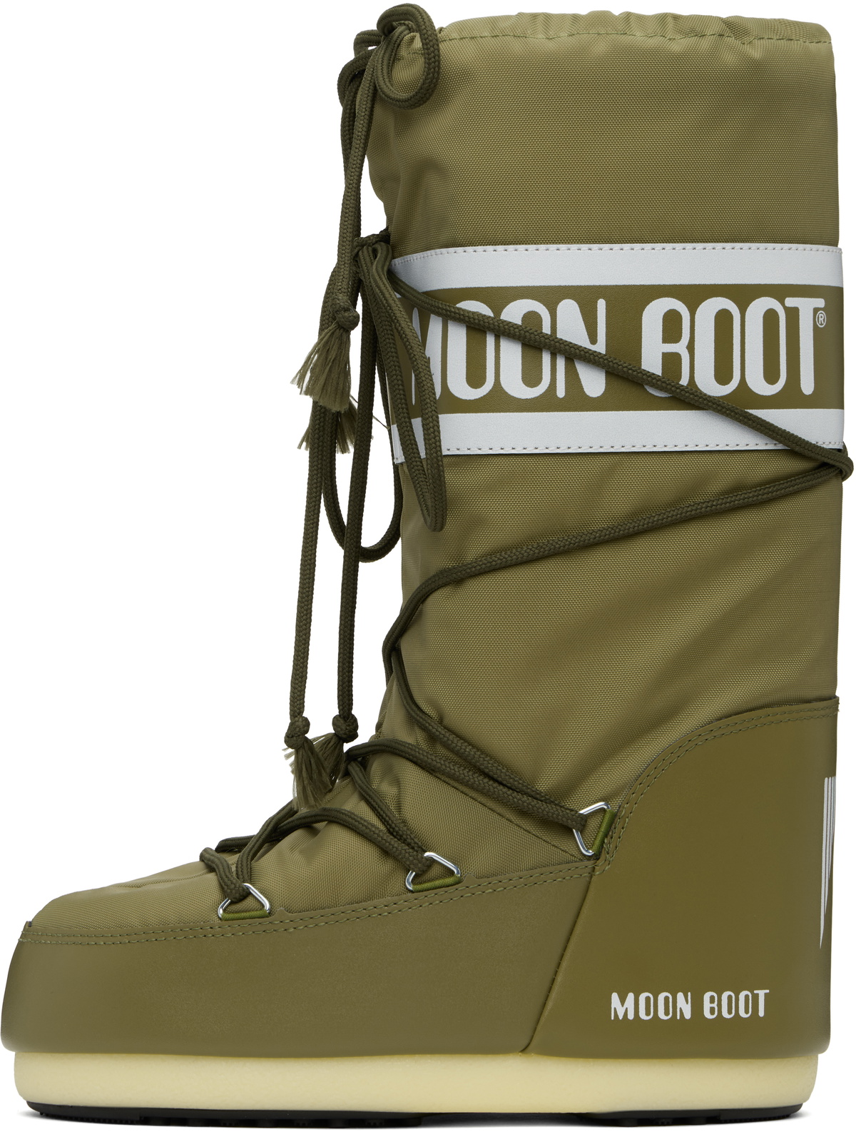 Moon Boot Khaki Icon Nylon Boots Moon Boot