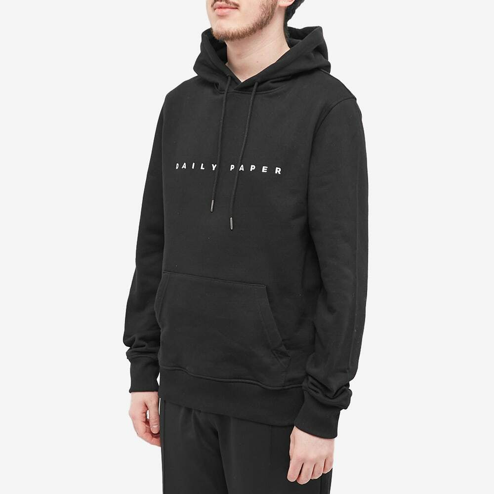 Daily Paper Men's Alias Logo Hoody in Black Daily Paper