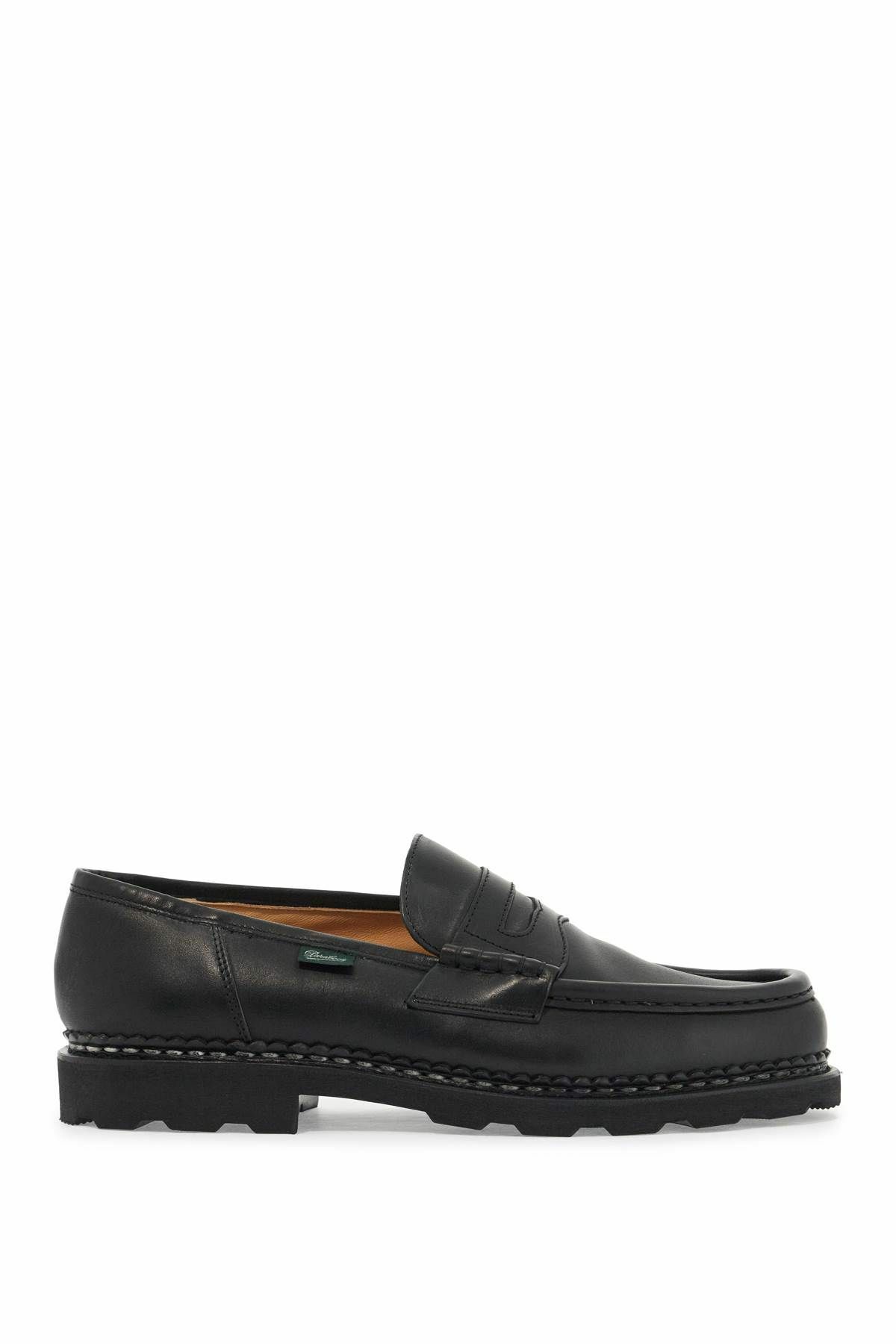 PARABOOT leather reims penny loafers Black Paraboot