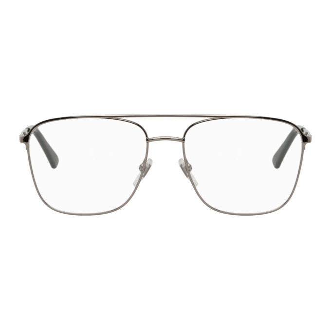 Gucci Silver Aviator Glasses Gucci