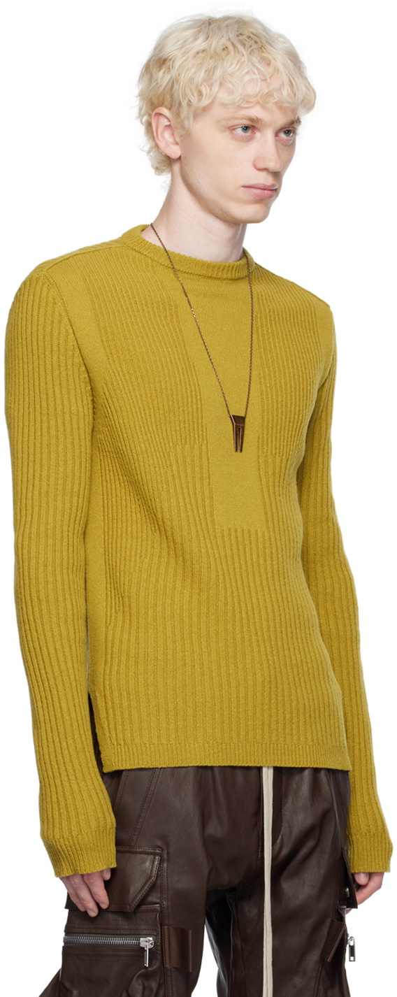 Rick Owens Yellow Fisherman Sweater Rick Owens