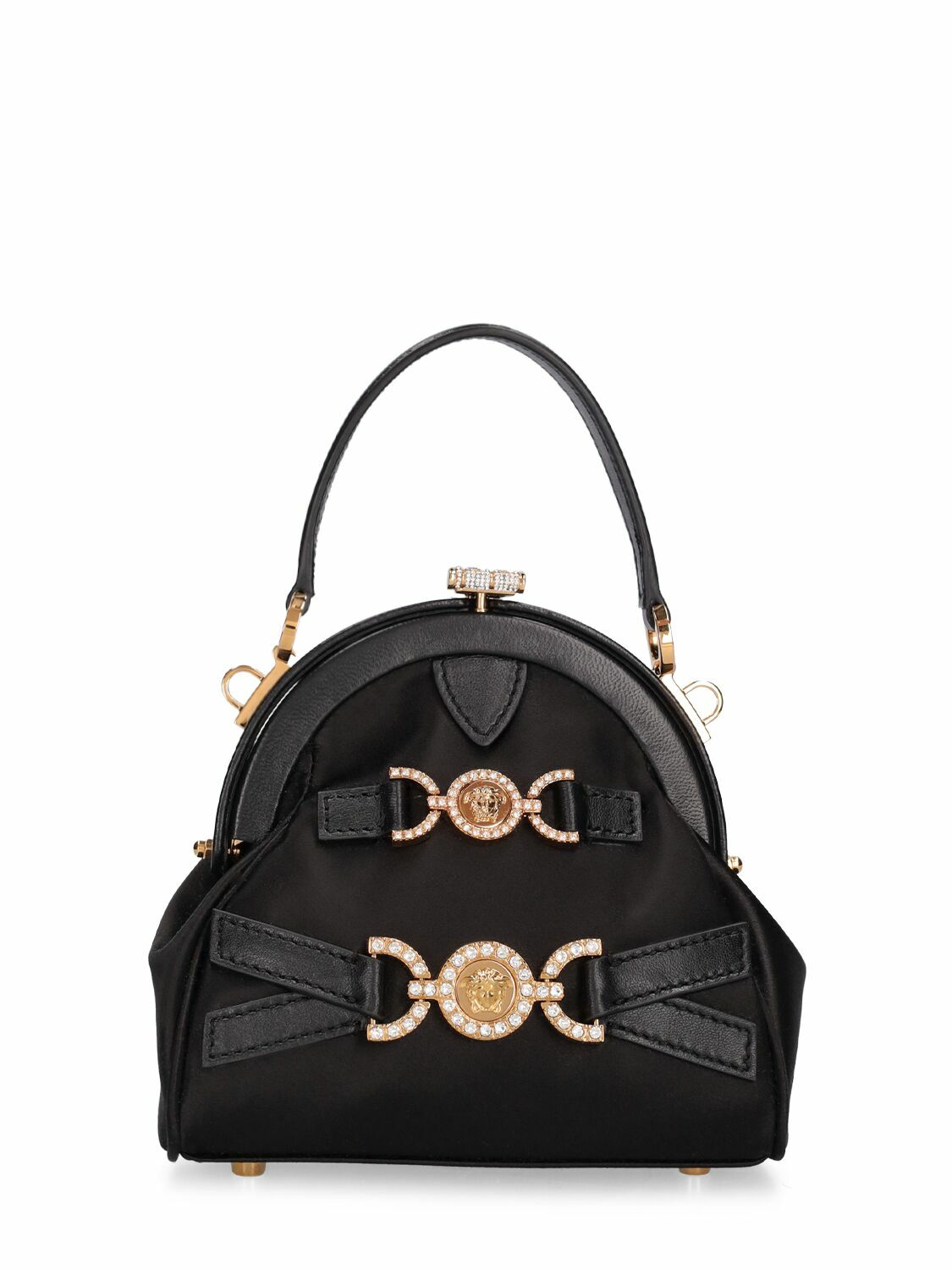 VERSACE - Small Satin Top Handle Bag Versace