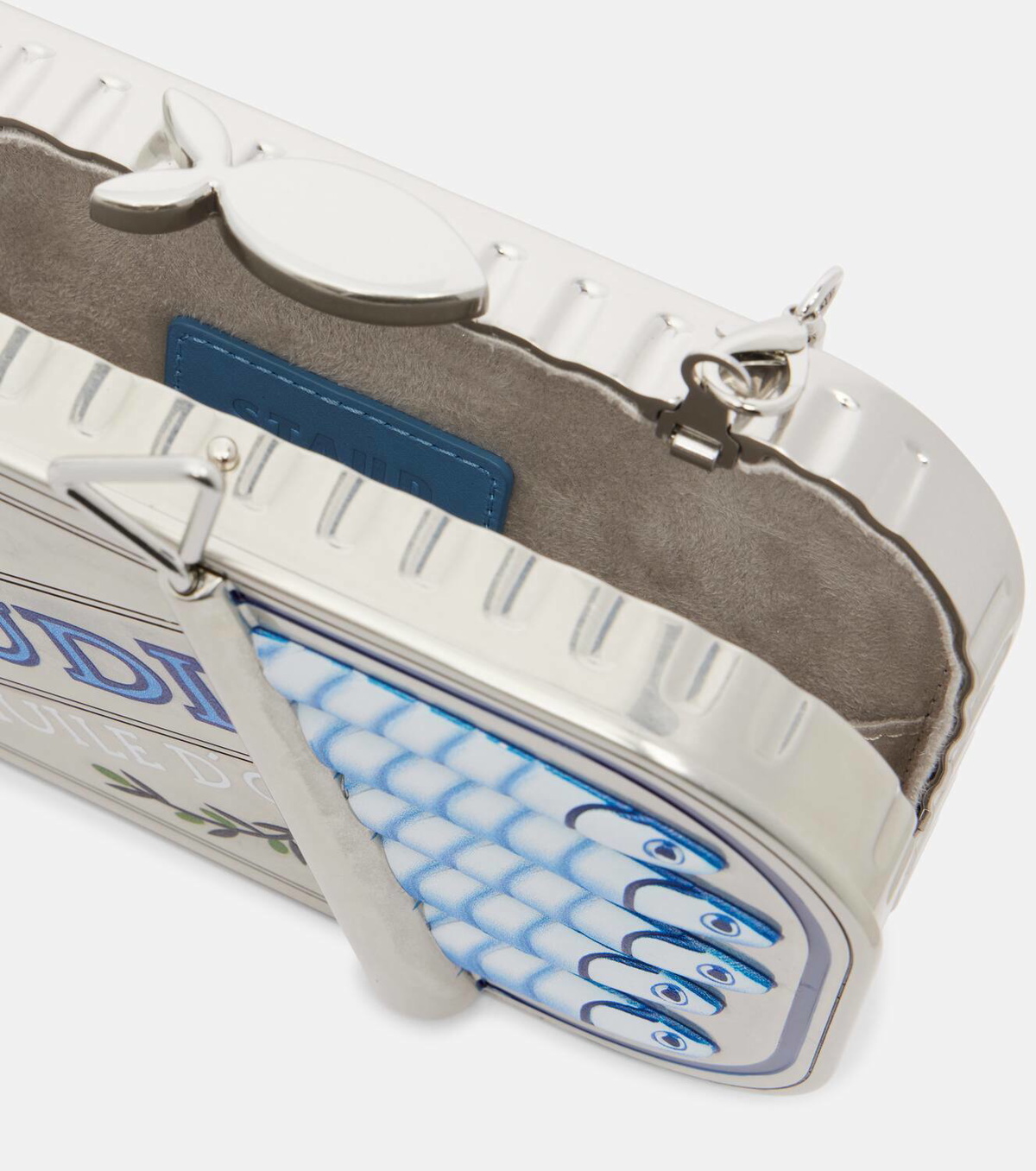 Staud Staudines Tin metal clutch Staud