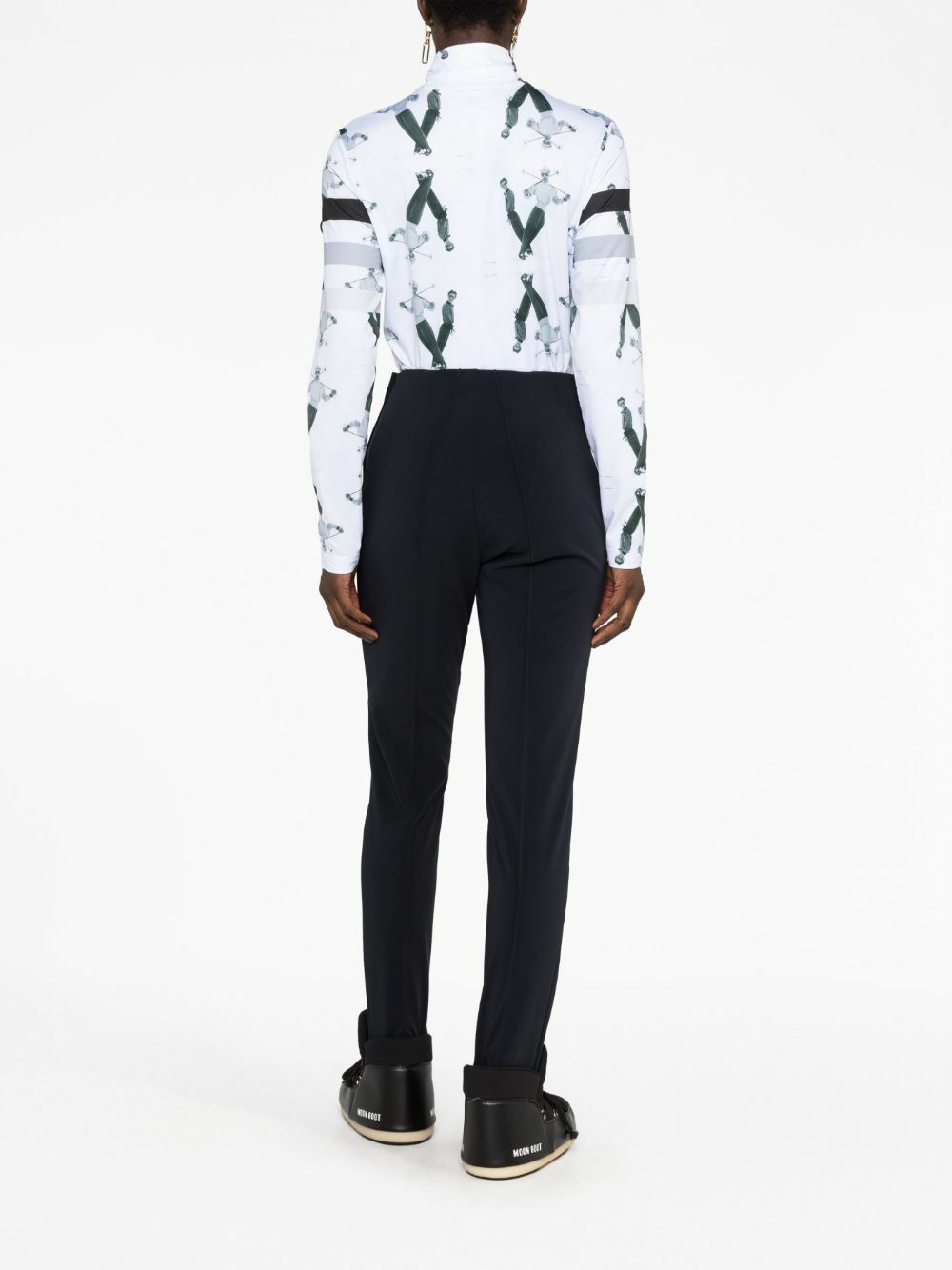 BOGNER White Beline Printed Base-Layer Top Bogner