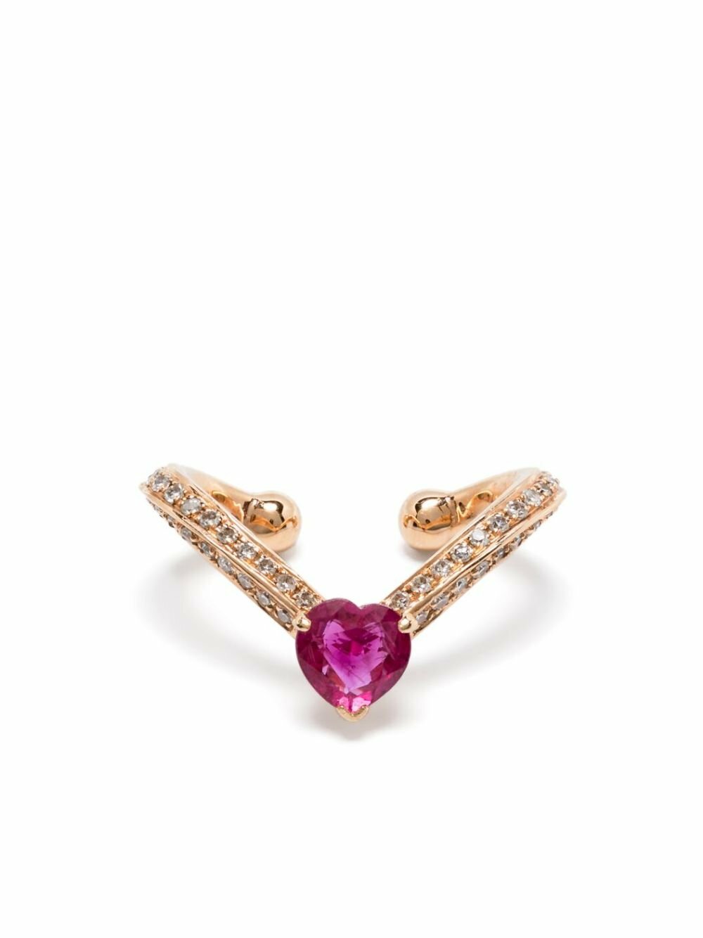 SHAY 18K Rose Gold Ruby Ear Cuff SHAY