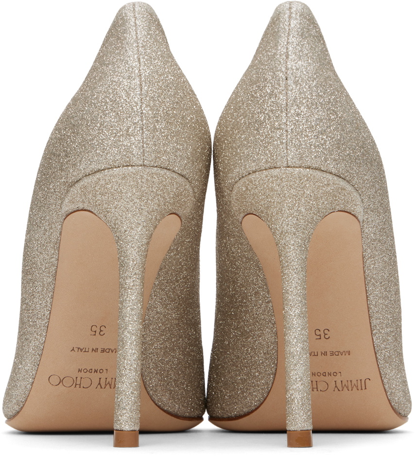 Jimmy Choo Silver Romy 100 Heels Jimmy Choo