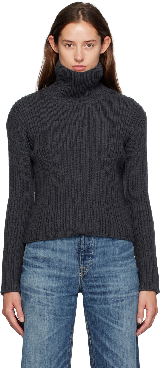 OUR LEGACY Gray Compact Funnel Turtleneck Our Legacy