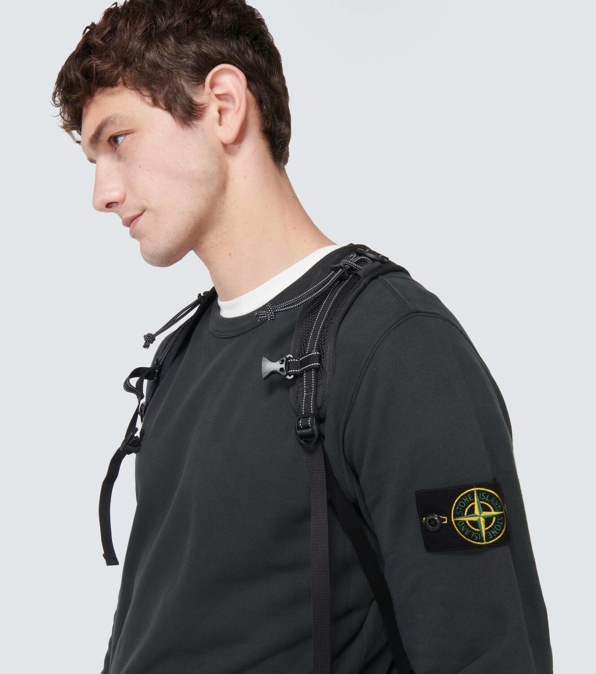 Stone Island Embroidered cotton sweatshirt Stone Island
