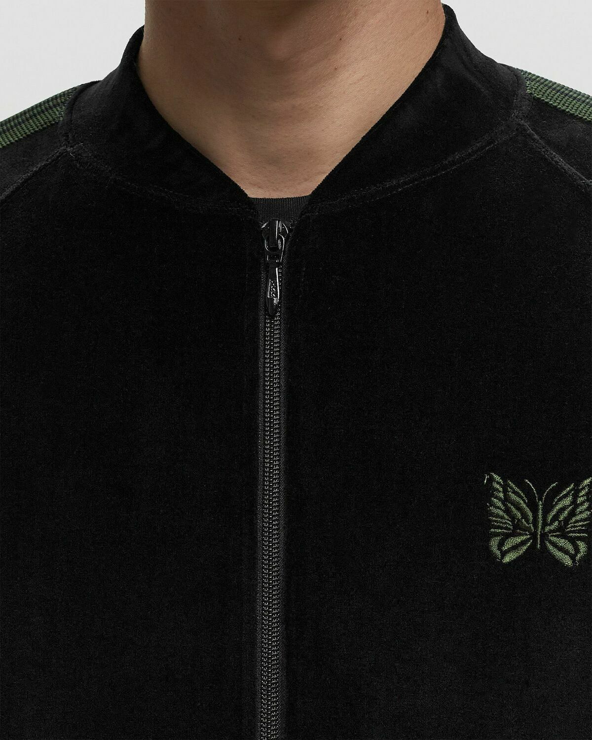 Needles R.C. Track Jacket C/Pe Velour Black Track Jackets Needles