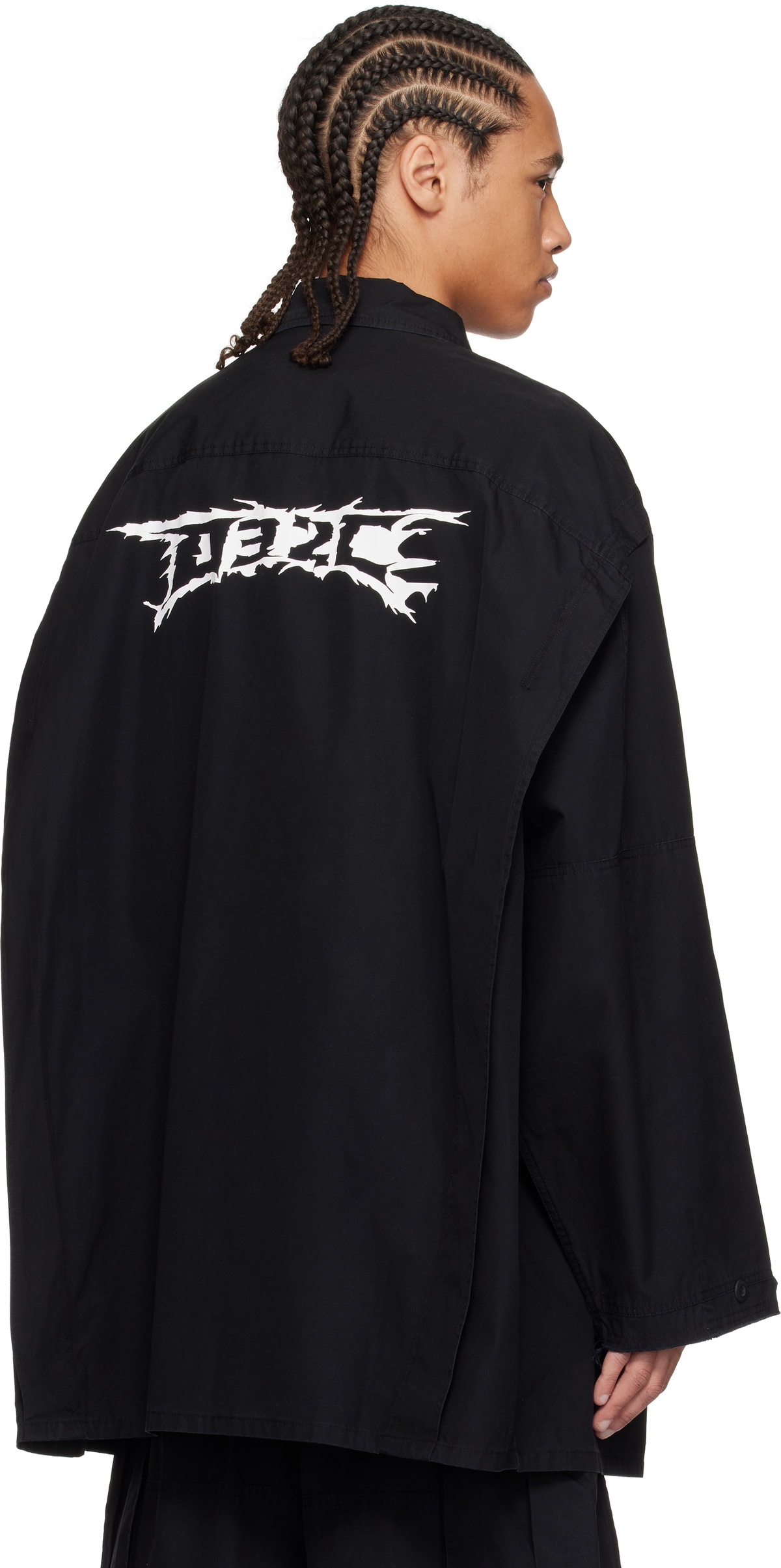 032c Black Intermission Cargo Overshirt 032c