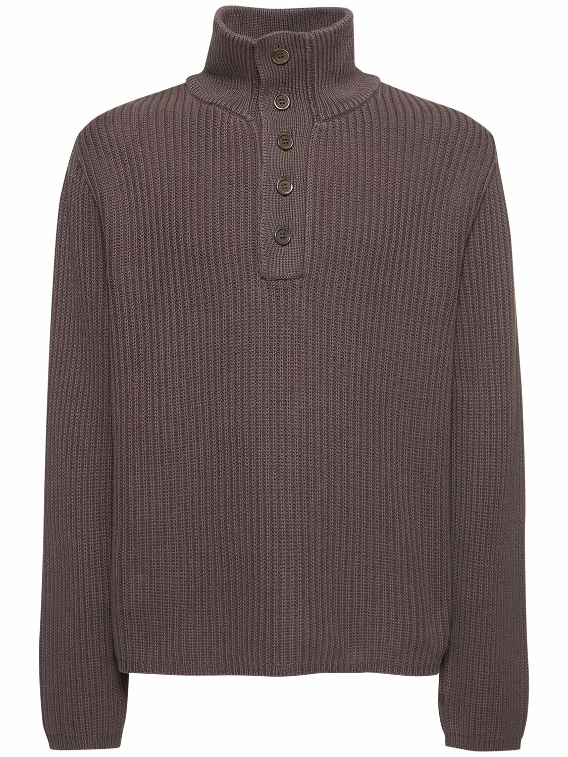 OUR LEGACY Navigator Cotton Knit Polo Our Legacy