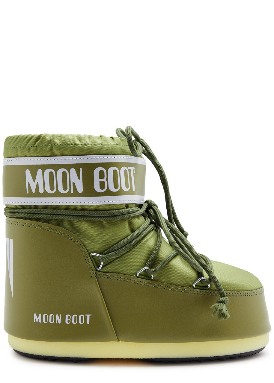 Moon Boot Icon Padded Nylon Snow Boots Khaki Moon Boot