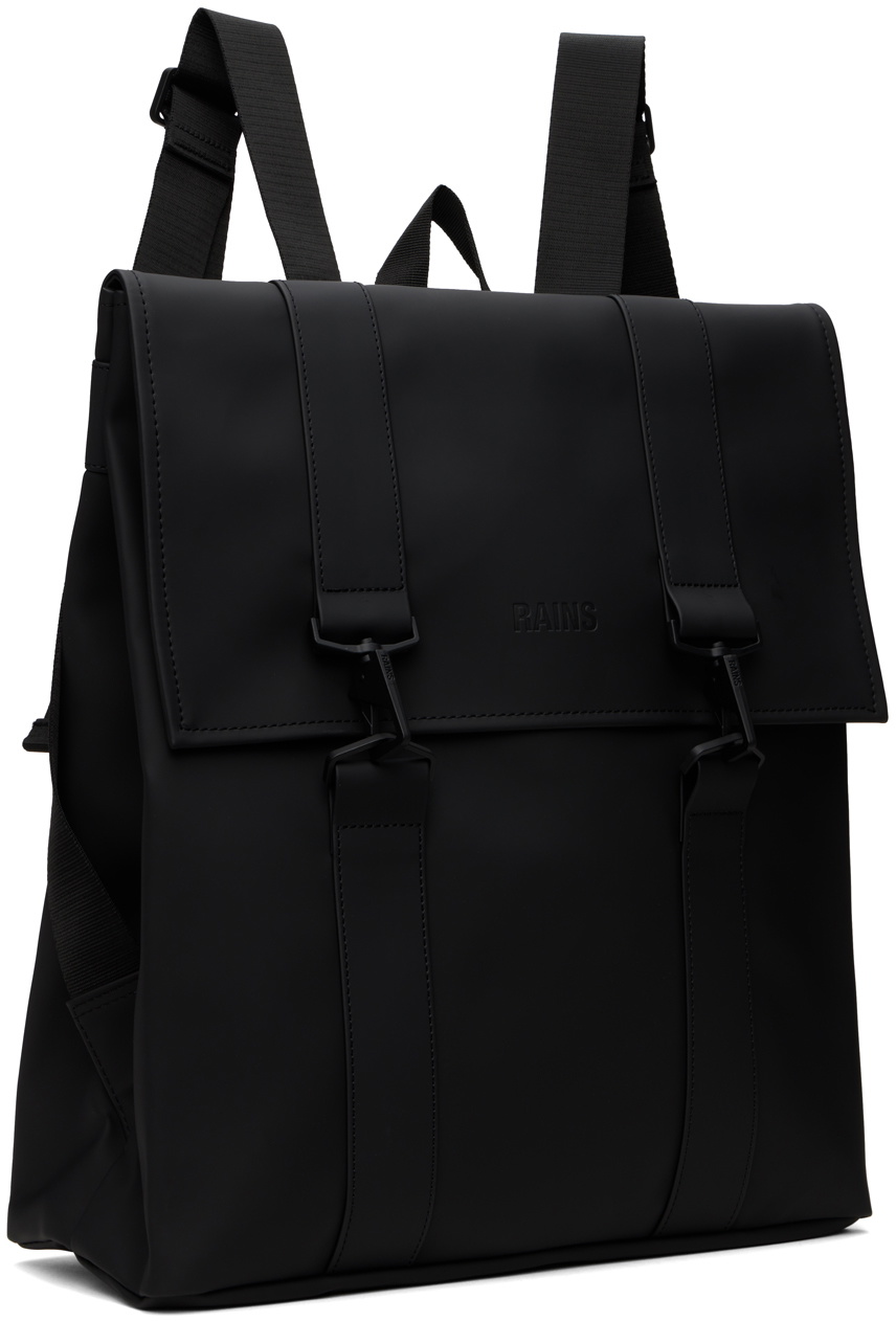 RAINS Black MSN Backpack Rains