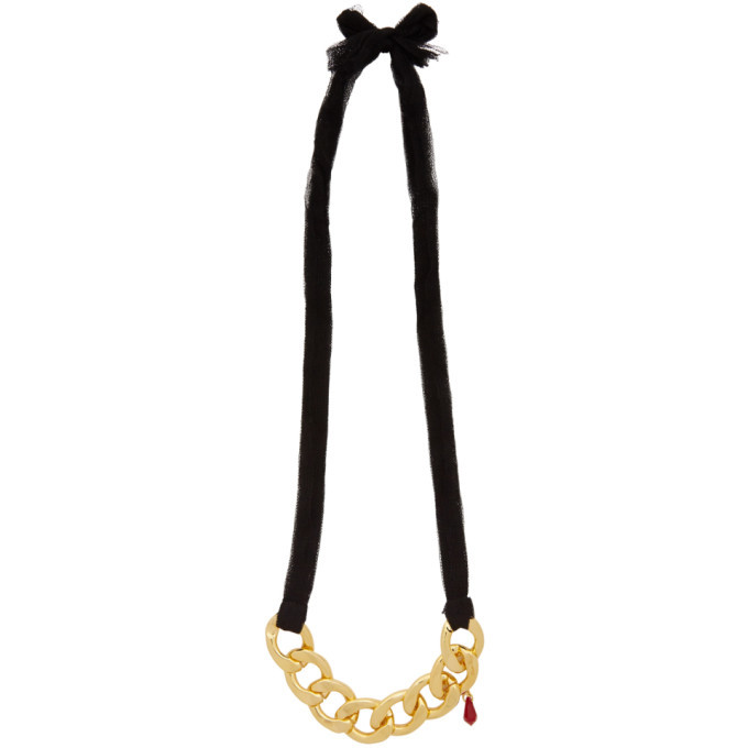 Undercover Black Silk Chain Necklace Undercover