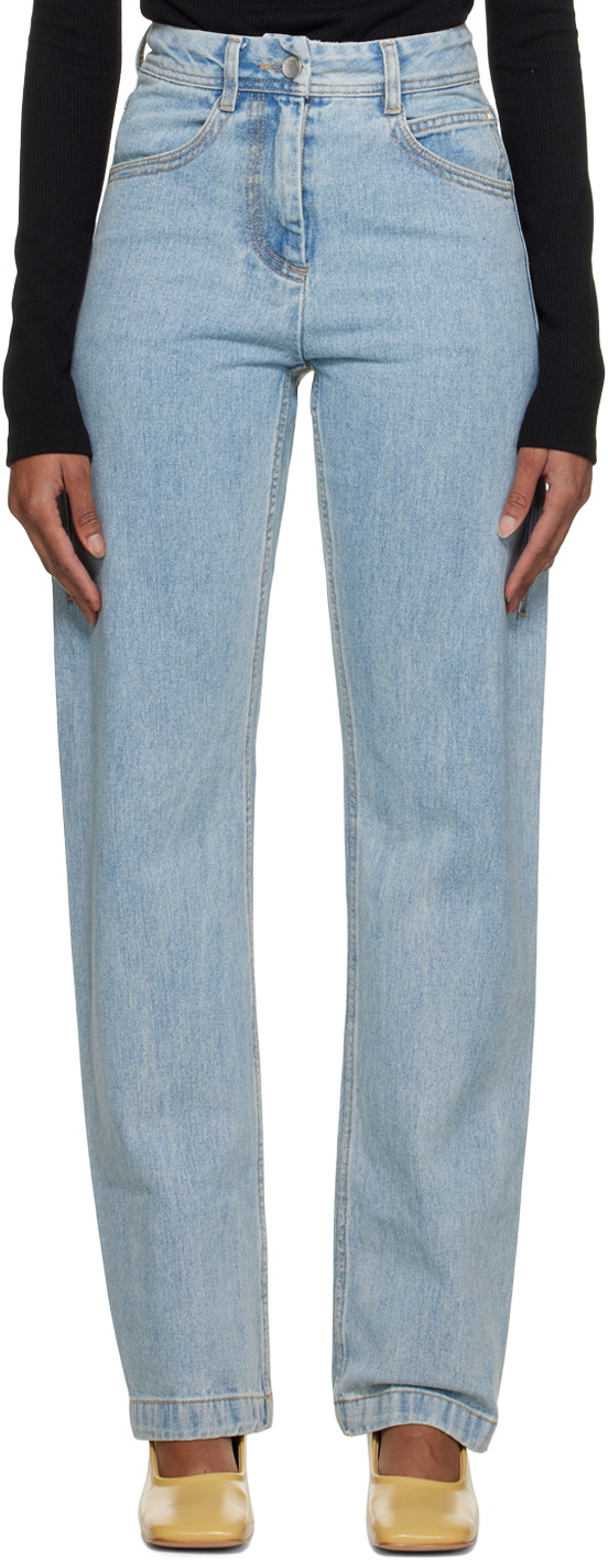 LOW CLASSIC Blue Straight Fit Jeans Low Classic