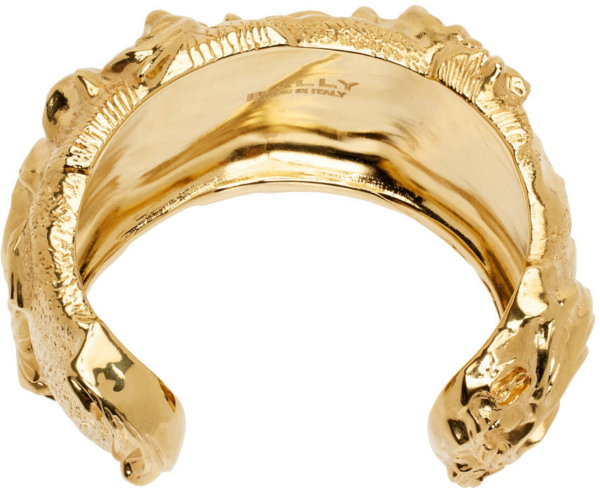 Bally Gold Sculptural Bracelet Bally