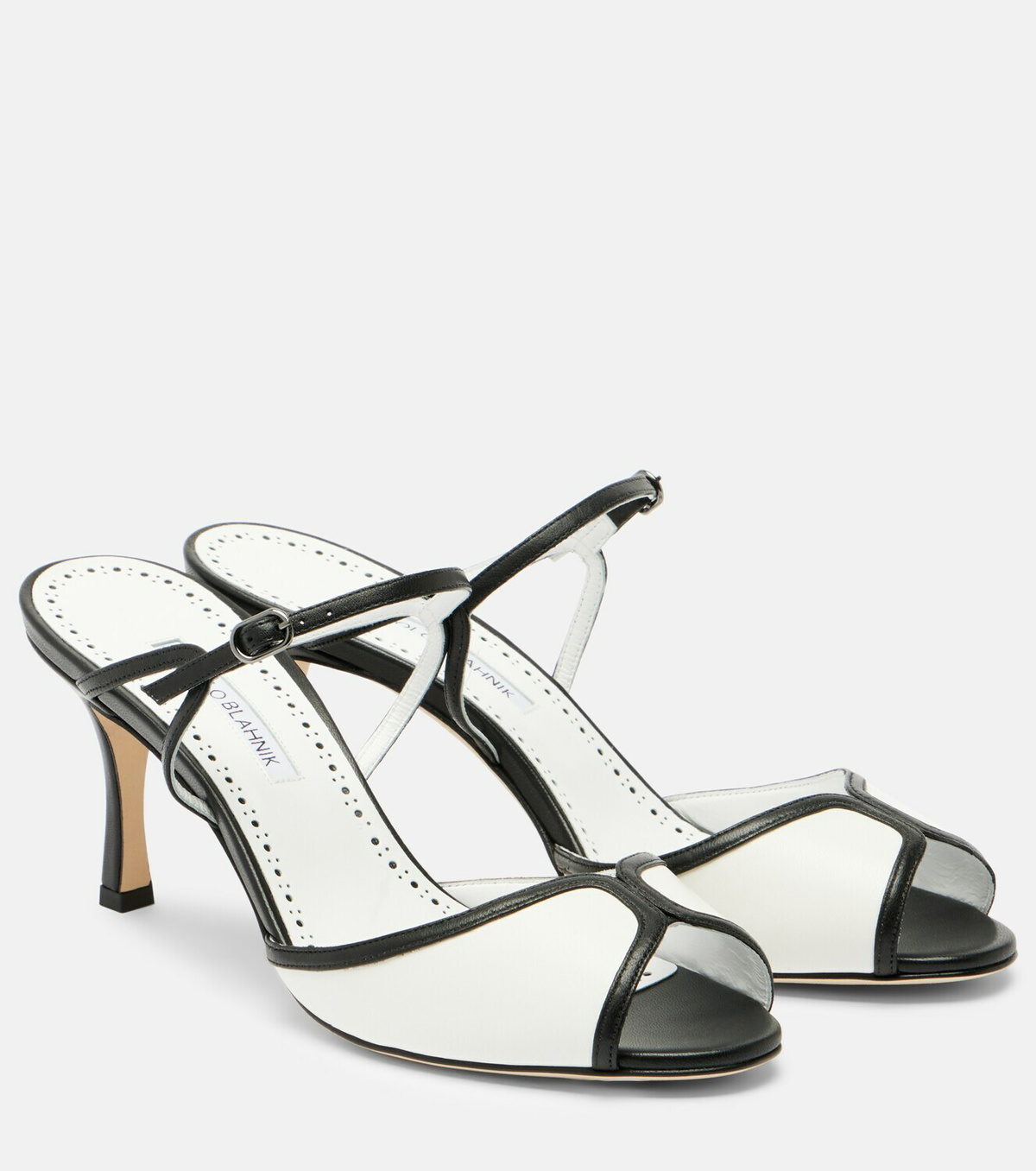 Manolo Blahnik Versari 70 leather mules Manolo Blahnik