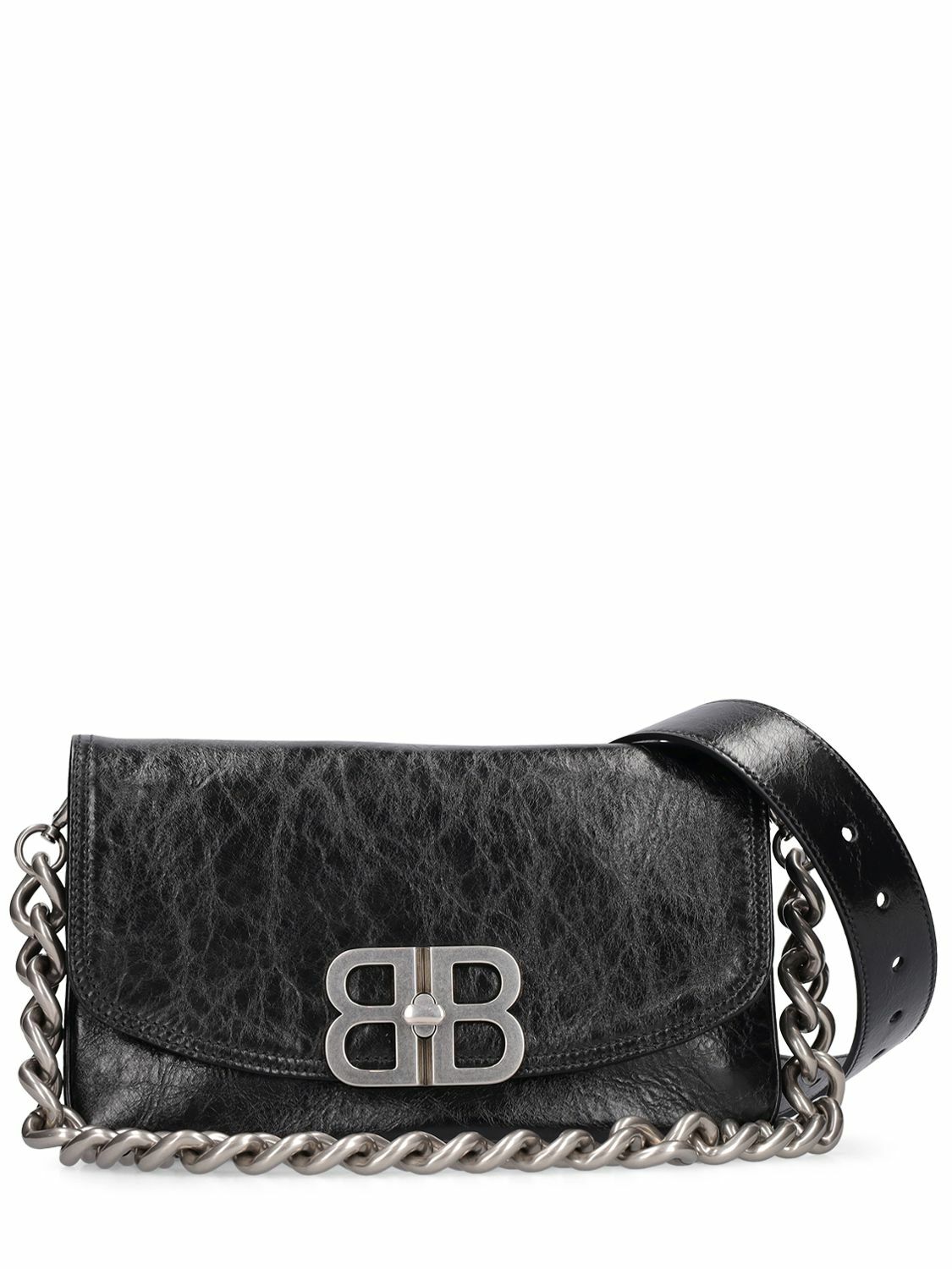 BALENCIAGA - Small Bb Soft Leather Shoulder Bag Balenciaga