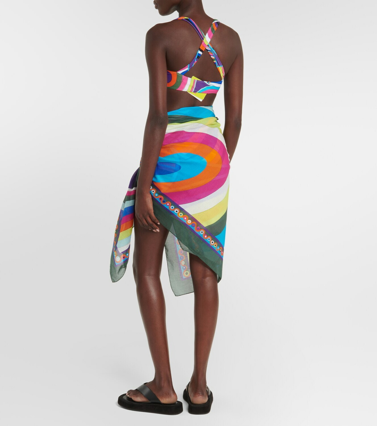 Pucci Printed cotton beach cover-up Emilio Pucci