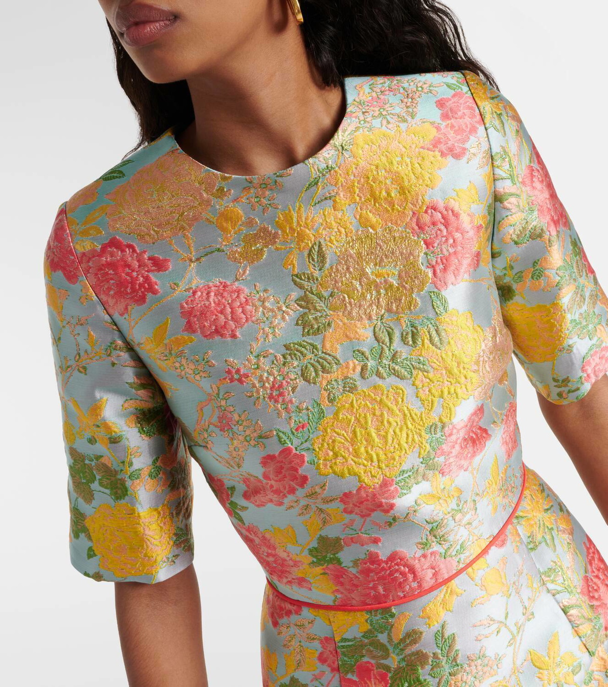 Markarian Gladys floral jacquard midi dress Markarian Markarian Gladys floral jacquard midi dress Markarian