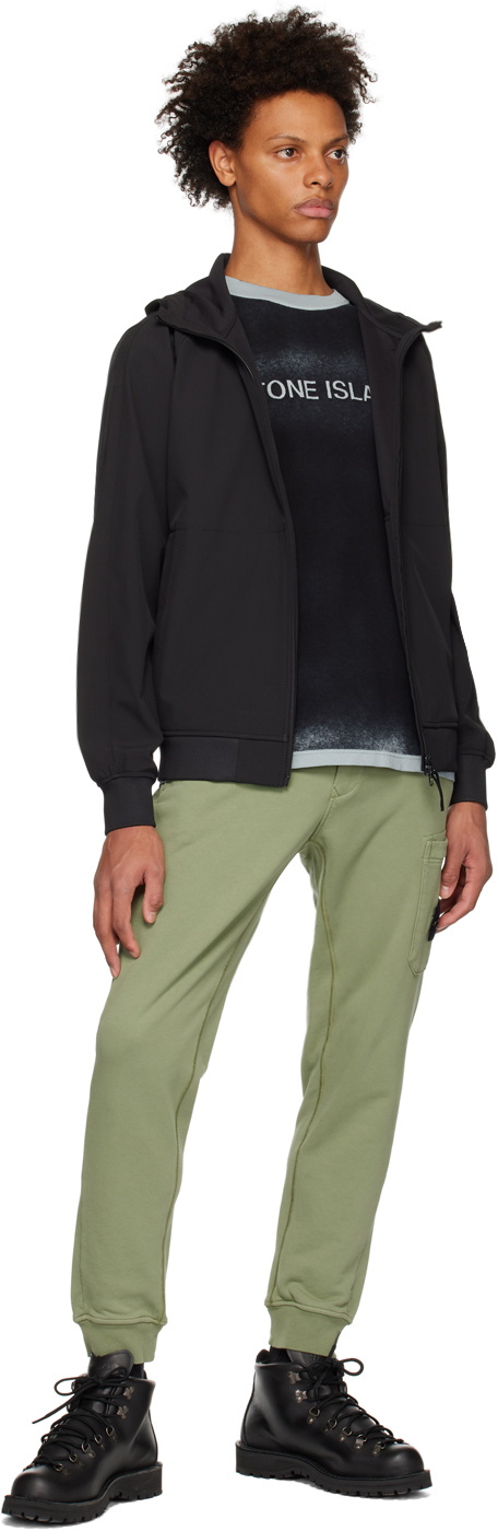 Stone Island Black Soft Shell Jacket Stone Island