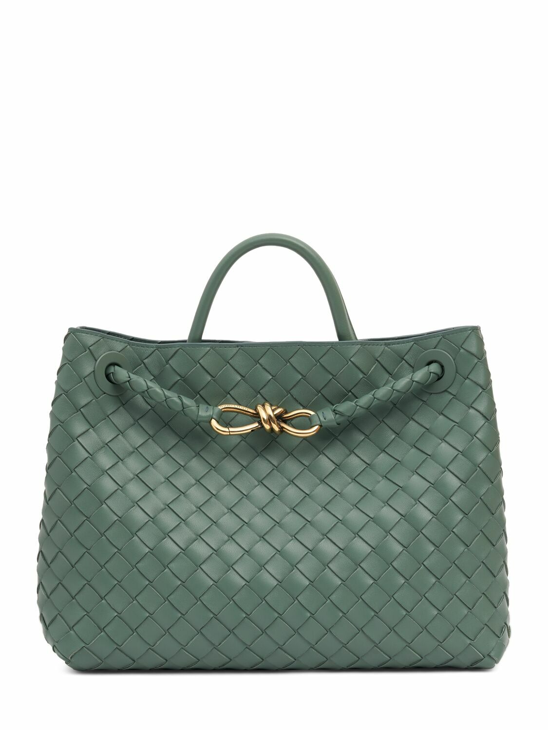 BOTTEGA VENETA - Medium Andiamo Leather Top Handle Bag Bottega Veneta