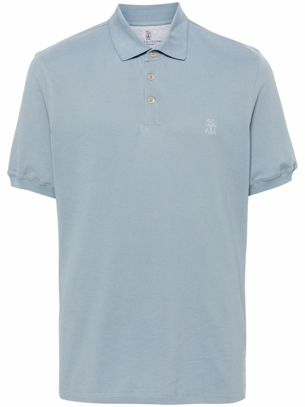 BRUNELLO CUCINELLI - Logo Cotton Polo Shirt Brunello Cucinelli