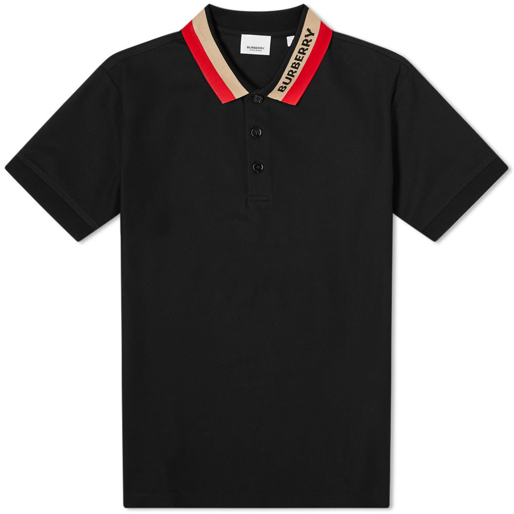Burberry Men's Edney Polo Shirt in Black Burberry