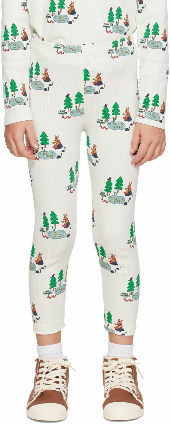 TINYCOTTONS Kids White 'Tiny Réserve' Lounge Pants TINYCOTTONS