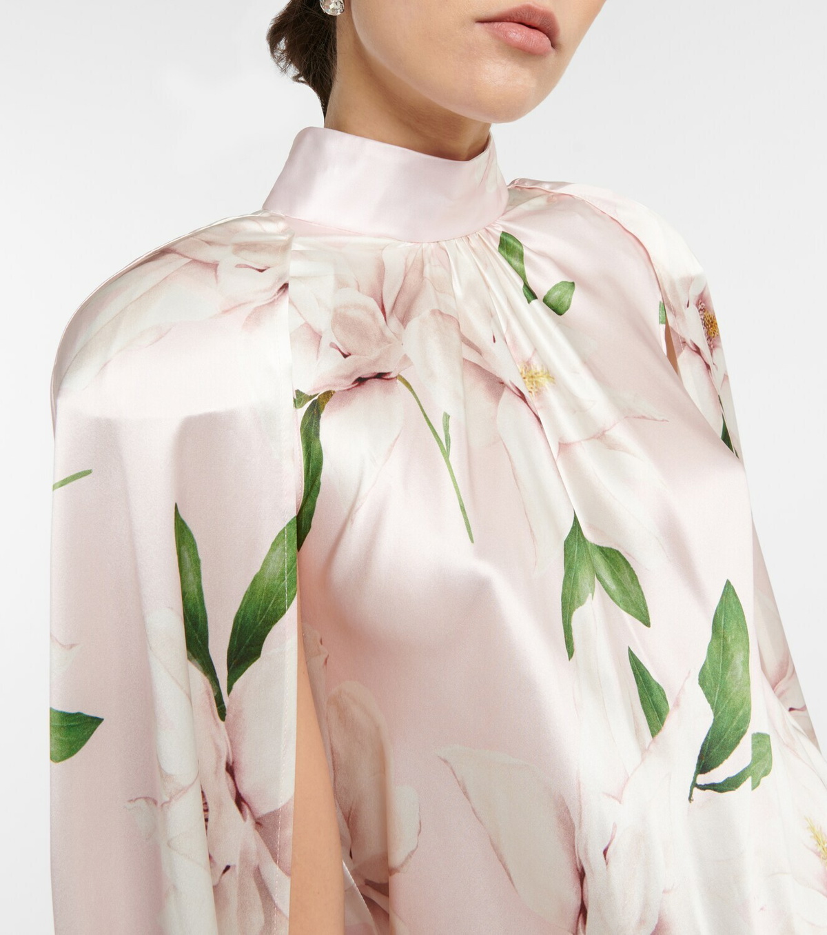 Rodarte - Floral silk charmeuse midi dress Rodarte