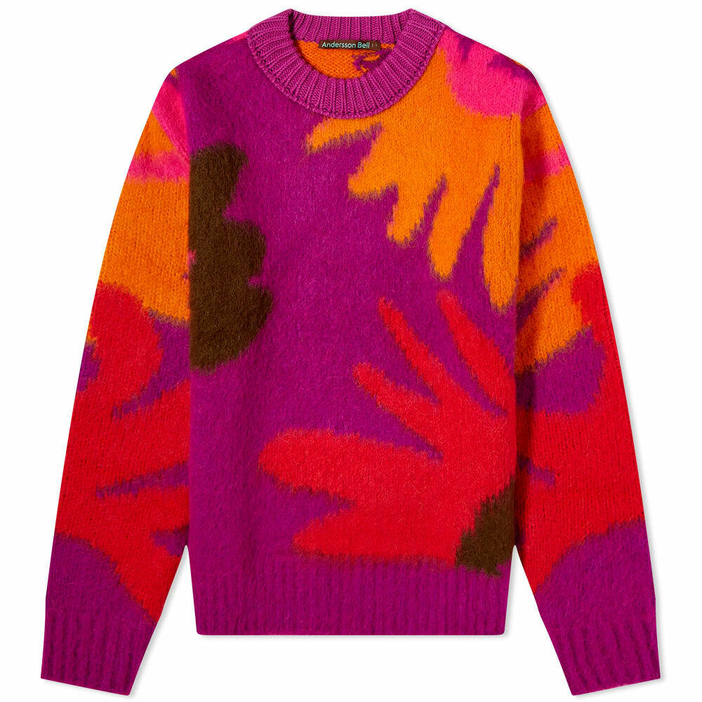 Andersson Bell Flower Intarsia Crew Neck Knit Andersson Bell