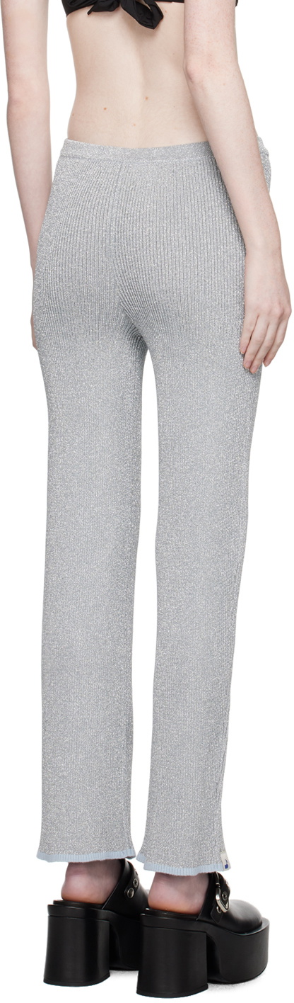 Pushbutton Silver Fitted Lounge Pants Pushbutton