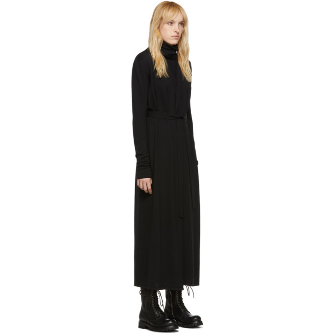 Rick Owens Black Bathrobe Dress Rick Owens