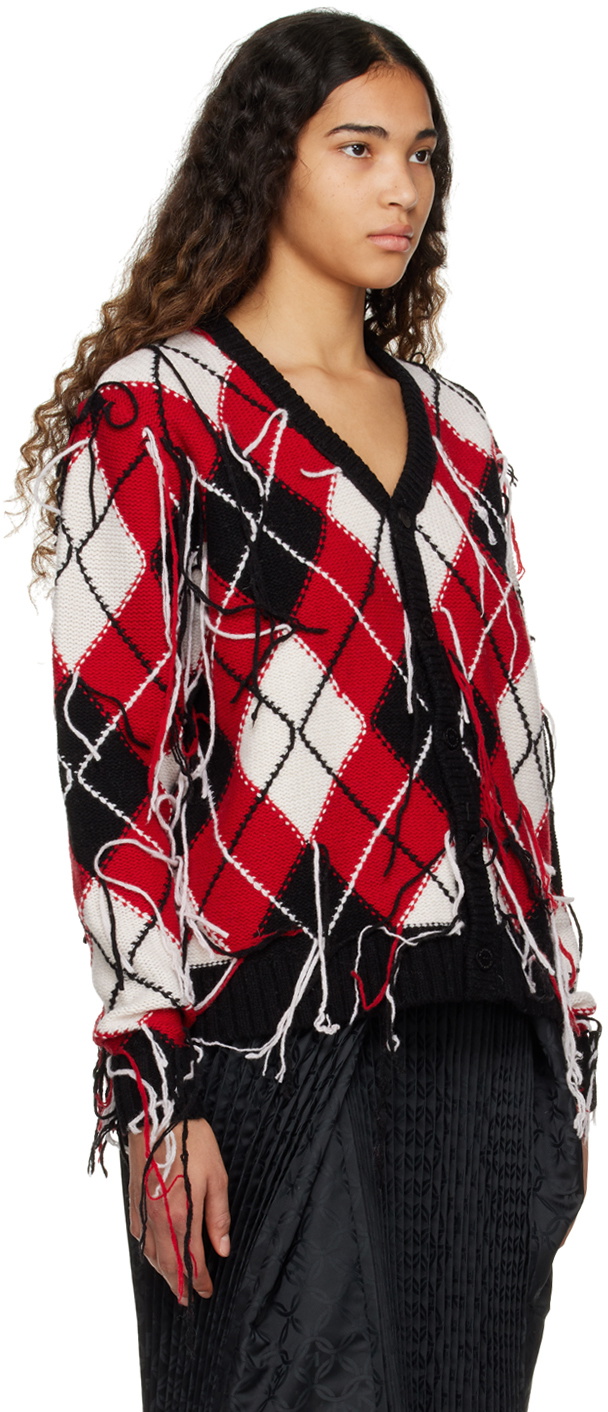 Charles Jeffrey Loverboy Red Guddle Cardigan Charles Jeffrey Loverboy