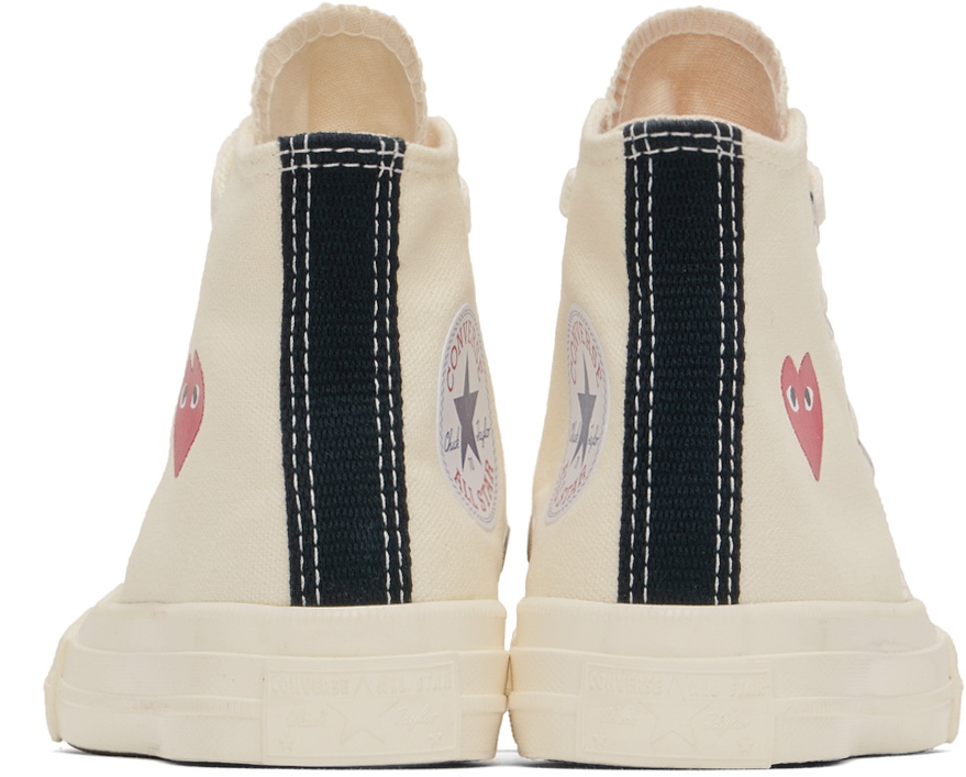 COMME des GARÇONS PLAY Kids Beige Converse Edition Chuck 70 High Top ...