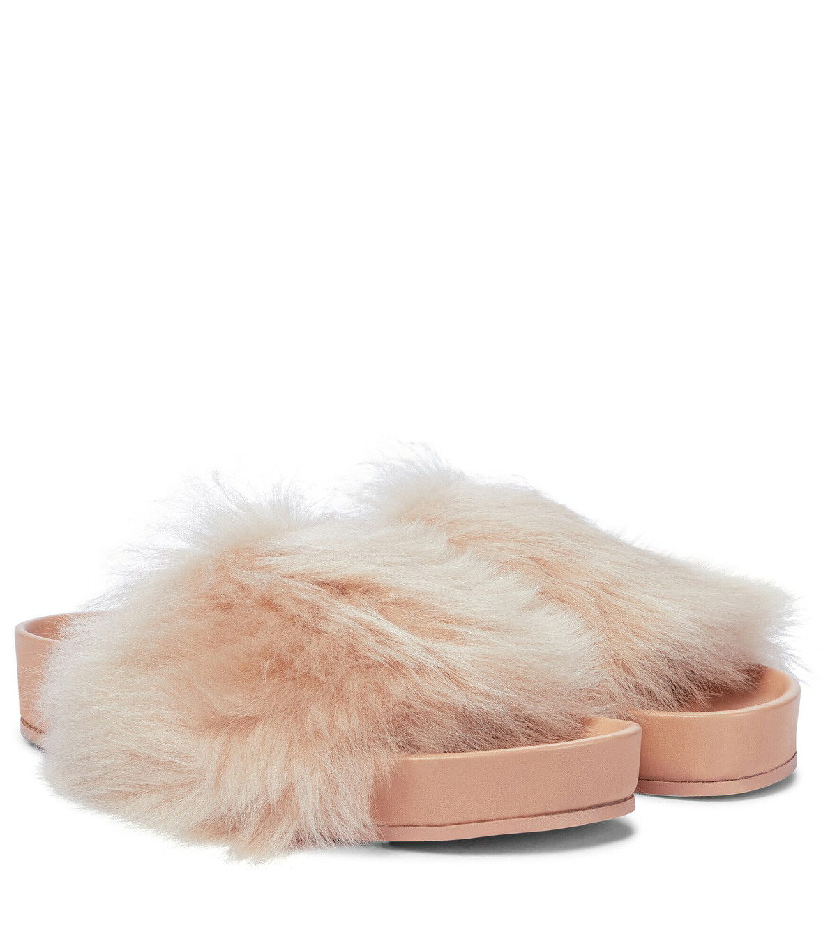 Jil Sander - Shearling leather slides Jil Sander