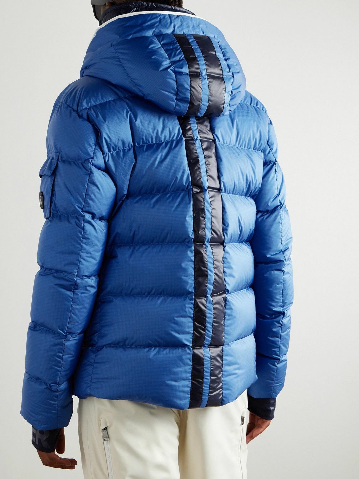 BOGNER - Zayn-D Quilted Ripstop Down Hooded Ski Jacket - Blue Bogner