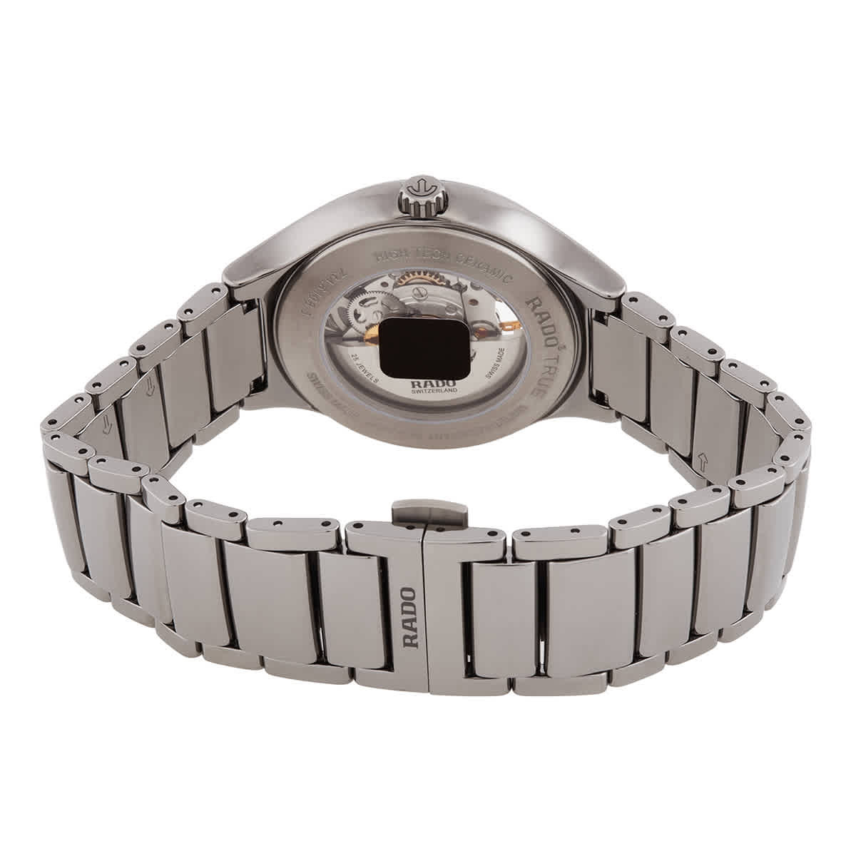 Rado True Round Secret Diamonds Automatic Blue Dial Unisex Watch ...
