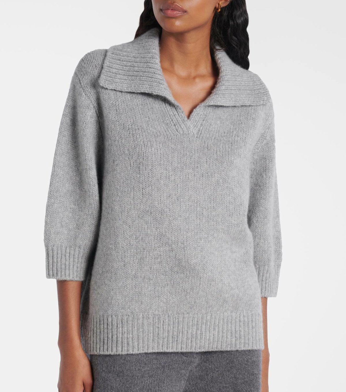 Lisa Yang Lailai cashmere and silk polo sweater Lisa Yang