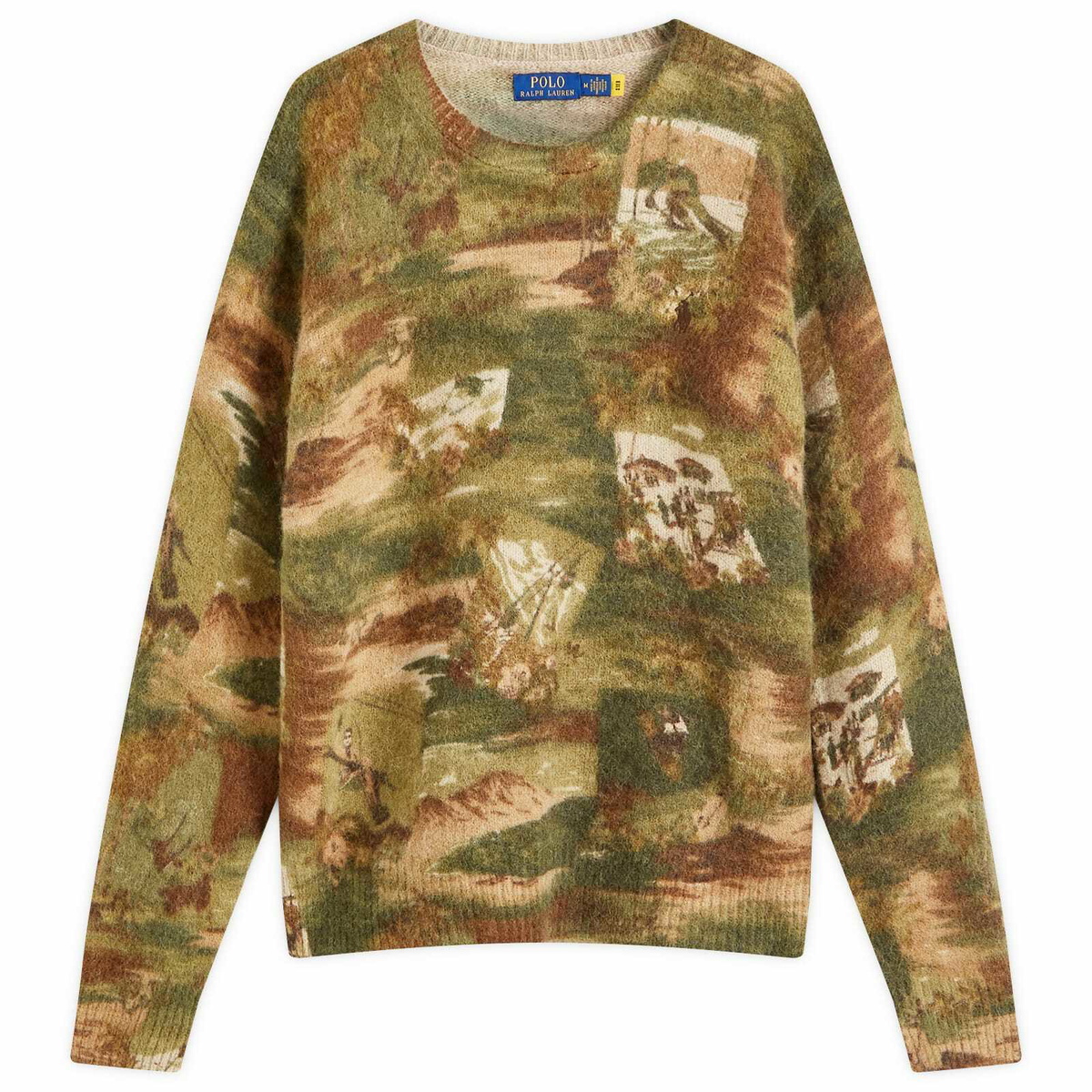 Polo Ralph Lauren Men's Ski Camo Knit Sweater in Olive Combo Polo Ralph ...