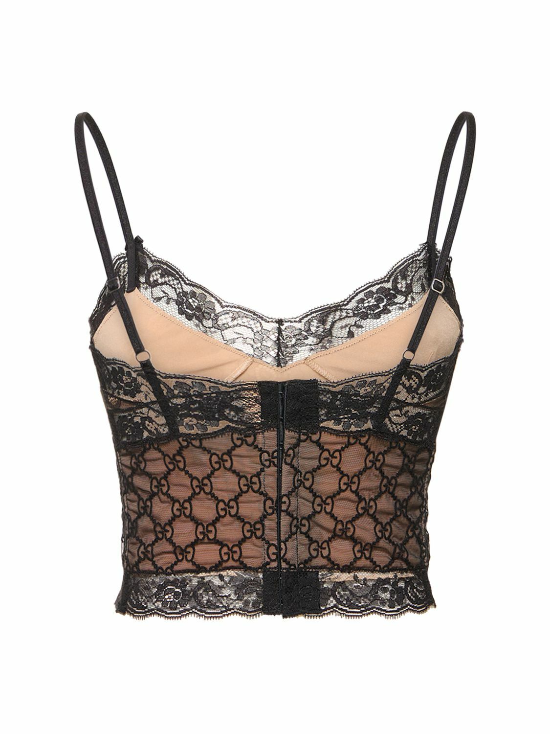 GUCCI - Gg Stretch Lace Top Gucci