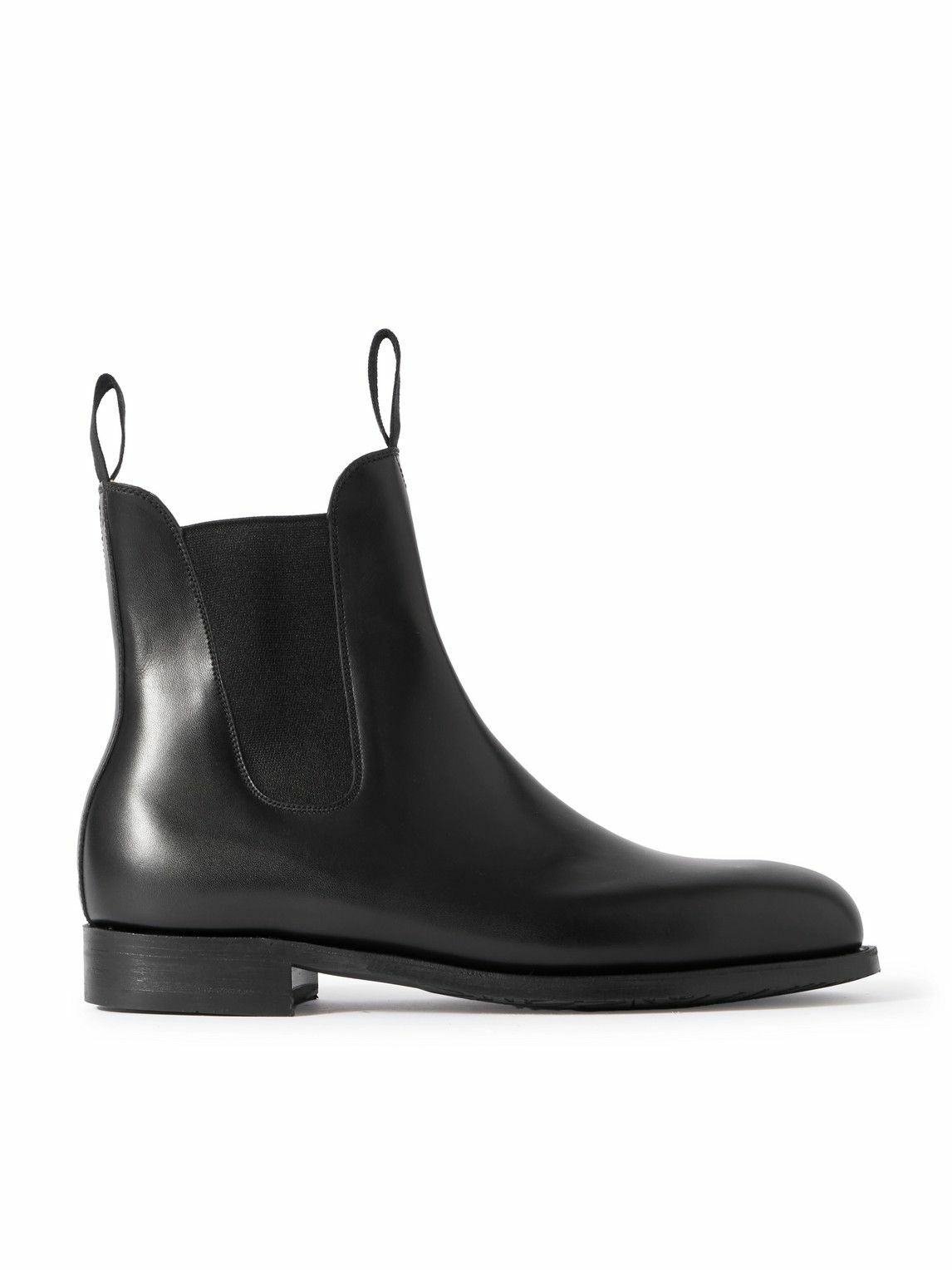 J.M. Weston - Nubuck-Trimmed Leather Boots - Black J.M. Weston J.M. Weston - Nubuck-Trimmed Leather Boots - Black J.M. Weston