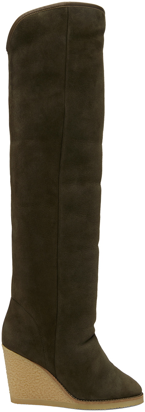 Isabel Marant Khaki Tilin Tall Boots Isabel Marant